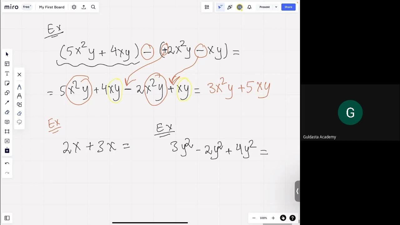 Adding and Subtracting Polynomial Part Two - YouTube