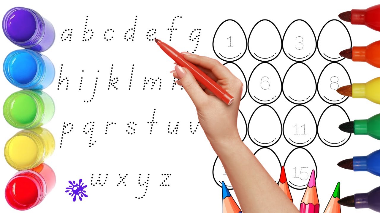 Master A to Z & 1 to 10! Fun Alphabet Tracing & Number Writing for Kids ...