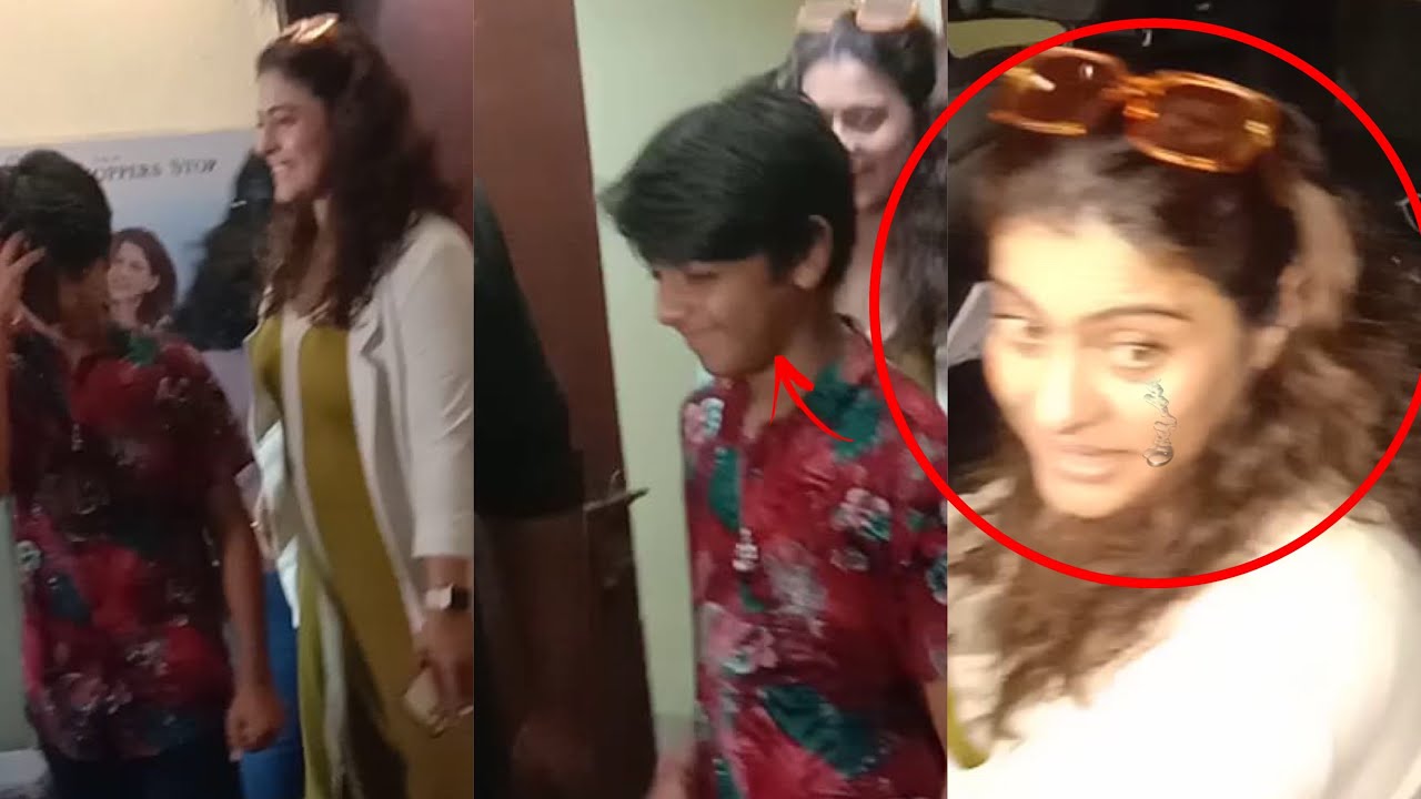 Kajol Devgan And her Son Yug Devgan Seen Crying After Watching “Bolaa ...