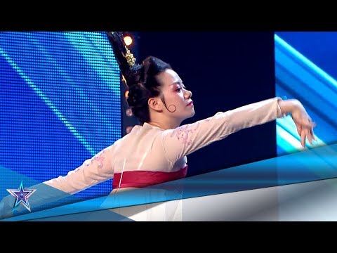 Esta GRACIOSA MUJER CHINA nos enseña su CULTURA BAILANDO | Audiciones 7 | Got Talent España 5 (2019)