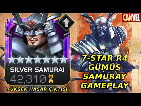 7-STAR R4 GÜMÜŞ SAMURAY GAMEPLAY | MÜTHİŞ HASAR AMA KULLANIM DARLIĞI ?? - MCOC
