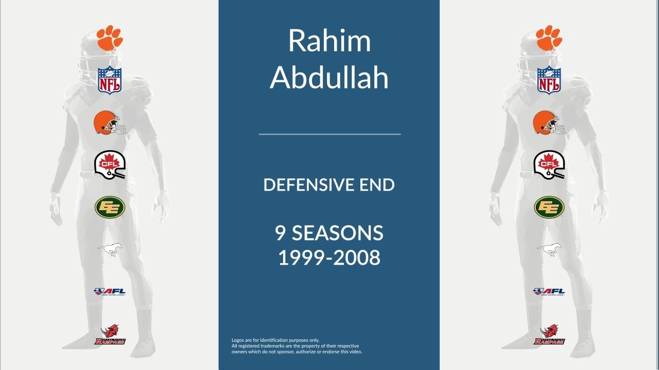 Rahim Abdullah: Football Defensive End - YouTube