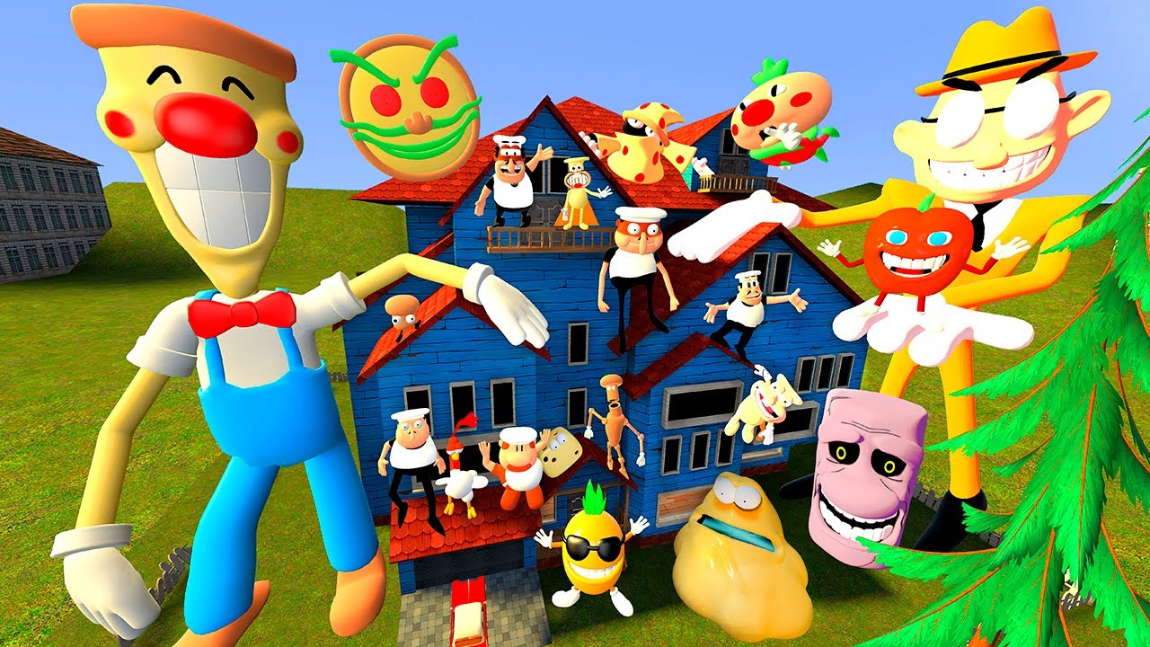 🏡 SPARTAN KICKING PIZZA TOWER | HELLO NEIGHBOR in Garry's Mod! - YouTube