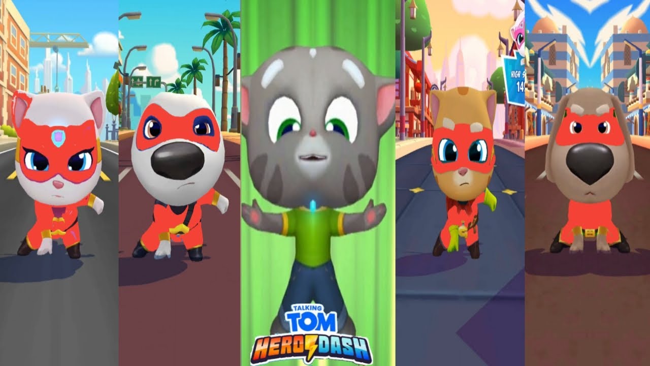 TALKING TOM HERO DASH -- ALL RD HERO CHARACTER CLASSIC RUN & HERO TOM ...