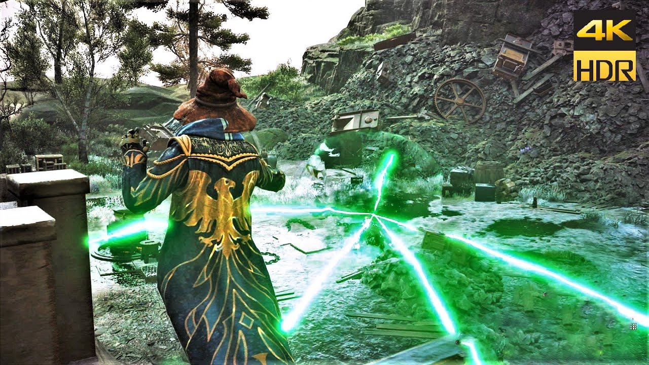 Overpowered Dark & Ancient Magic - Hogwarts Legacy Open world - 4K HDR ...