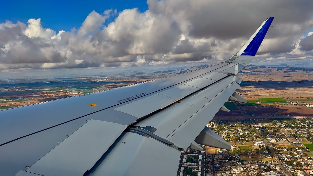 [4K] – Perfect Phoenix Landing – United Airlines – Airbus A321-200NX ...