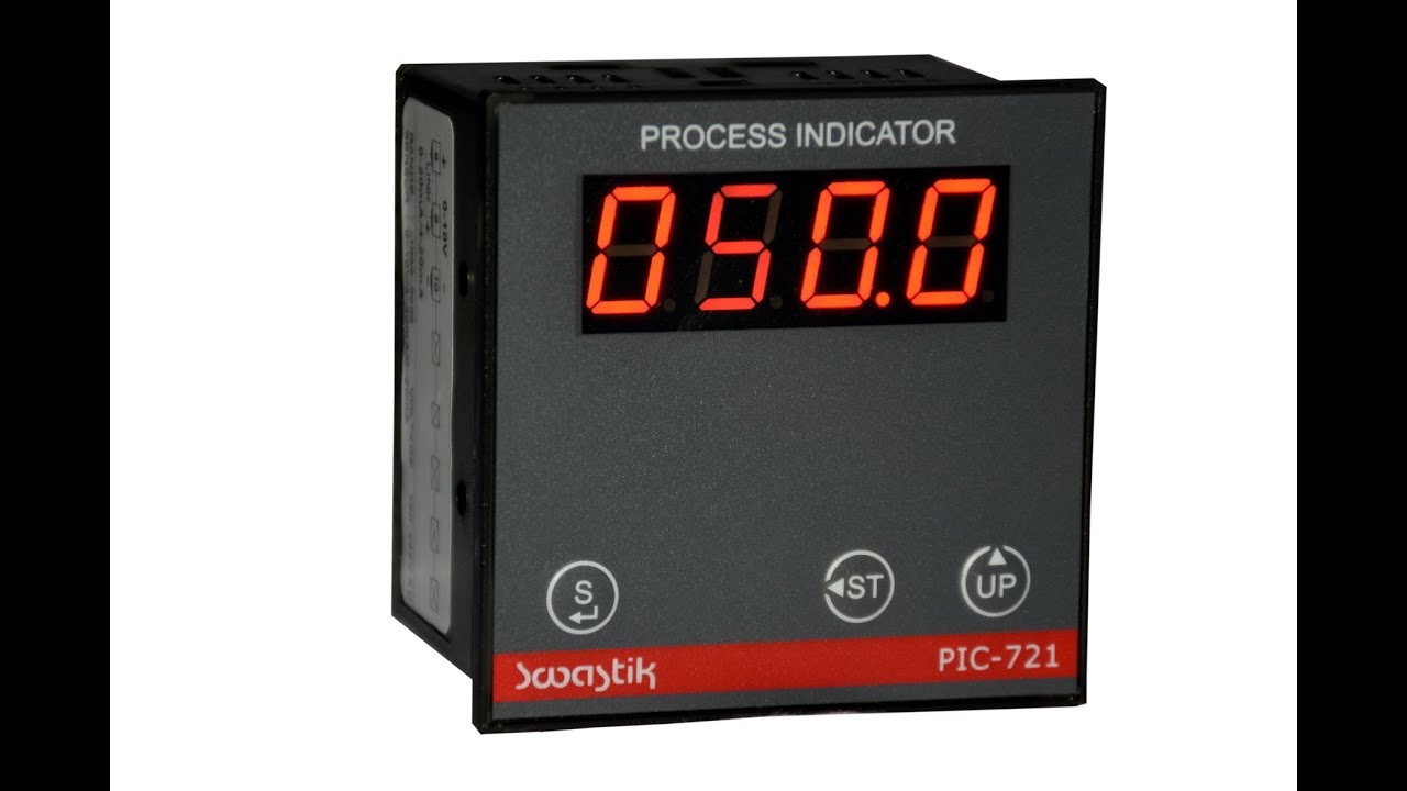 SWASTIK MAKE PIC 721 PROCESS INDICATOR CONNECTION & SETTING - YouTube