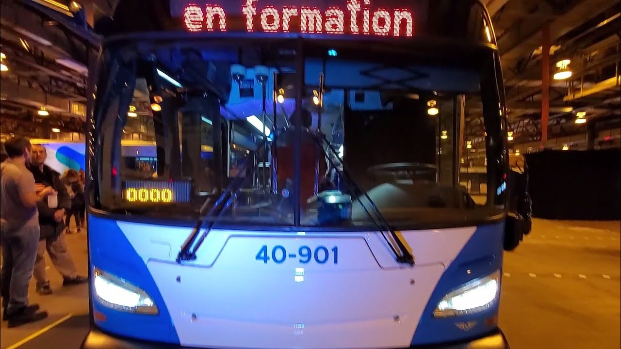 Wow! New Flyer XE40 electric bus 40-901: Seen at the STM Legendre bus ...