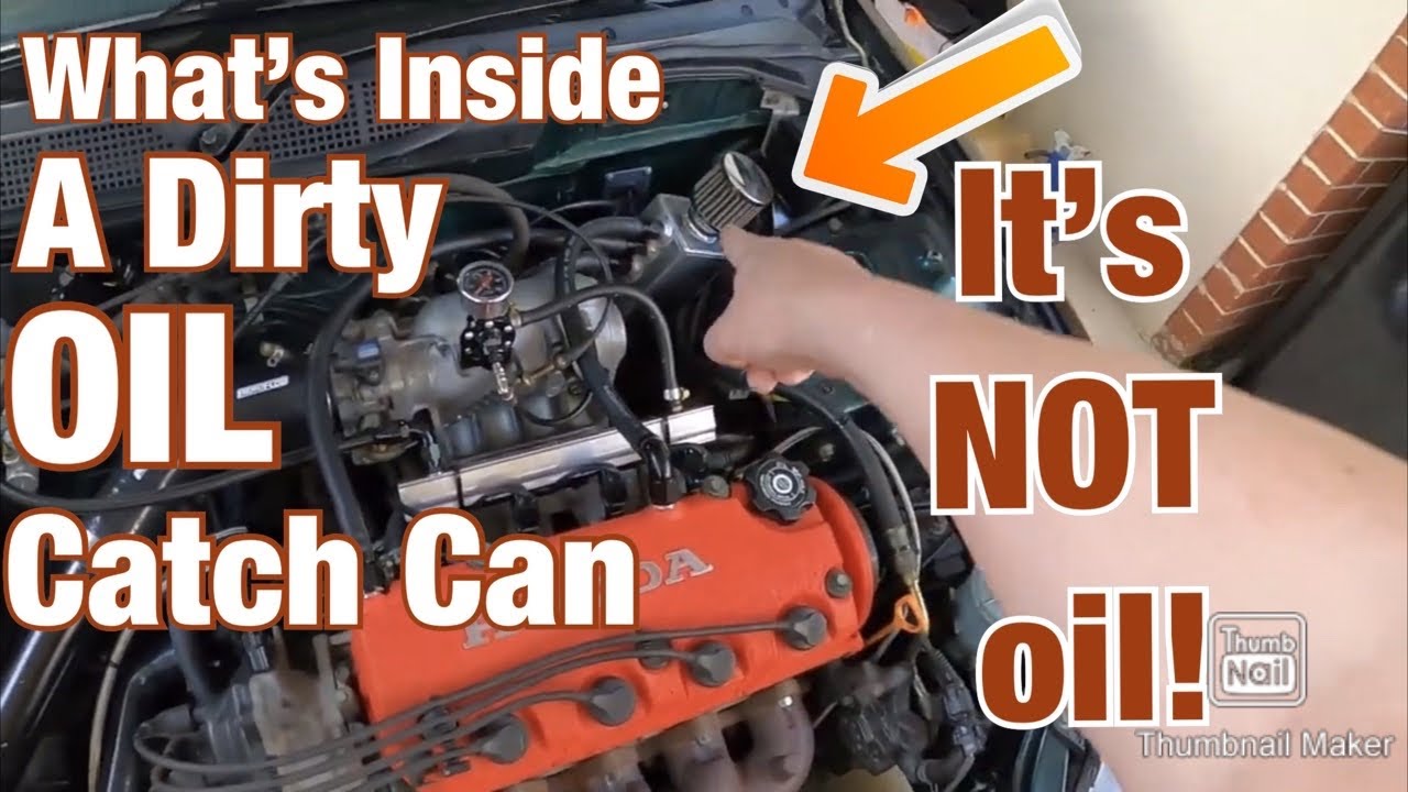 WHATS INSIDE A DIRTY OIL CATCH CAN +WHY YOU NEED AN OIL CATCH CAN - YouTube