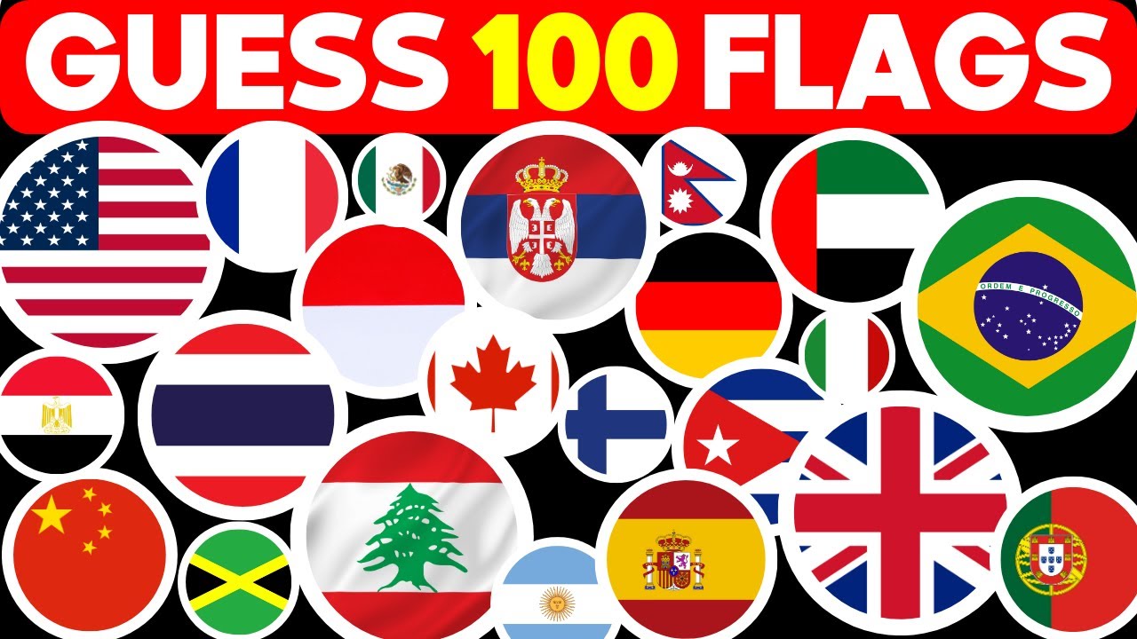 Can you Guess 100 Flags in 3 seconds ? | Guess the country flag quiz ...