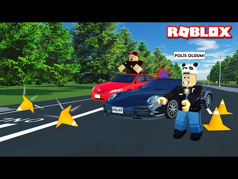 Yeni Özel Polis Arabam ile Hızlı Gidenleri Yakalıyorum!! - Panda ile Roblox Greenville