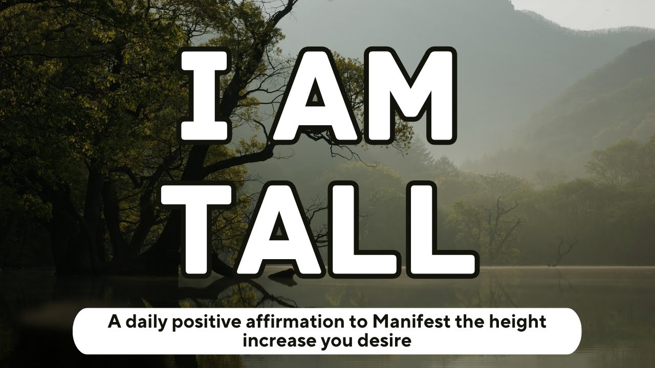 I AM Tall | A daily positive affirmation to Manifest the height ...