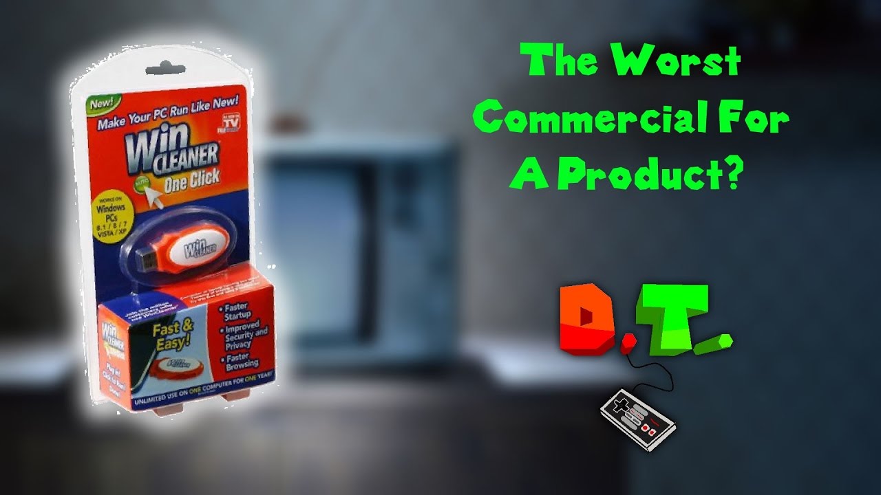 The Worst Commercial Ever Made! (WinCleaner) - YouTube
