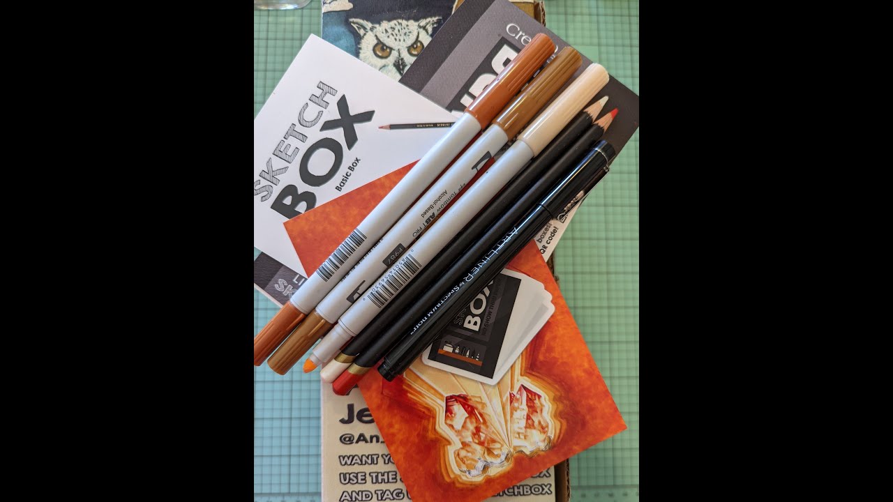 SKETCH BOX DECEMBER 2021(Basic box) unboxing and demo - YouTube