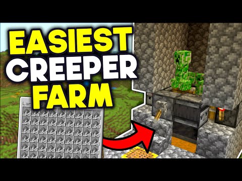 Easiest Creeper Farm Minecraft Bedrock 26.1+ (2026)