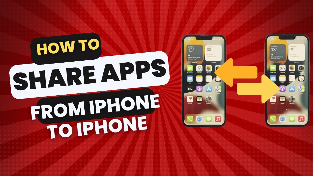 How to share apps and files from iphone to iPhone - YouTube