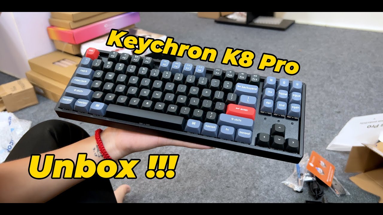 Unbox Keychron K8 Pro !!! - YouTube