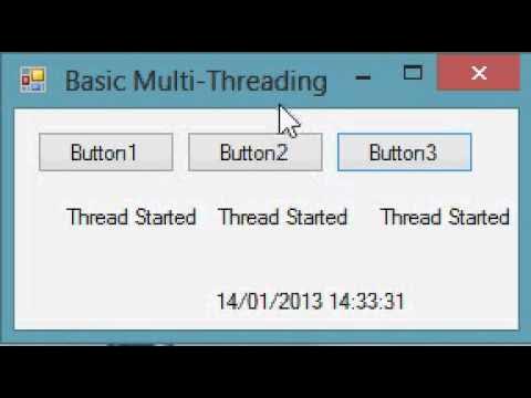Visual Basic Multi-Threading Example - YouTube
