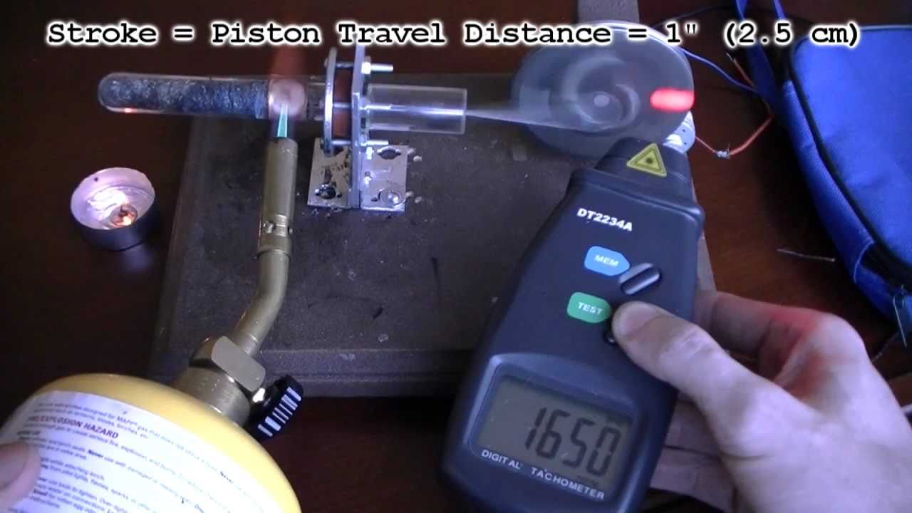 Lamina 2 - Lamina Flow Stirling Like engine 850 rpm - YouTube