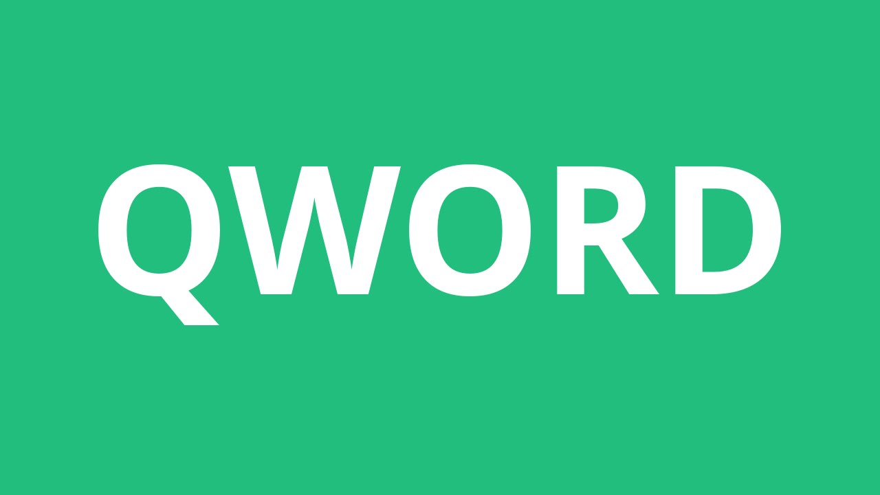 How To Pronounce Qword - Pronunciation Academy - YouTube