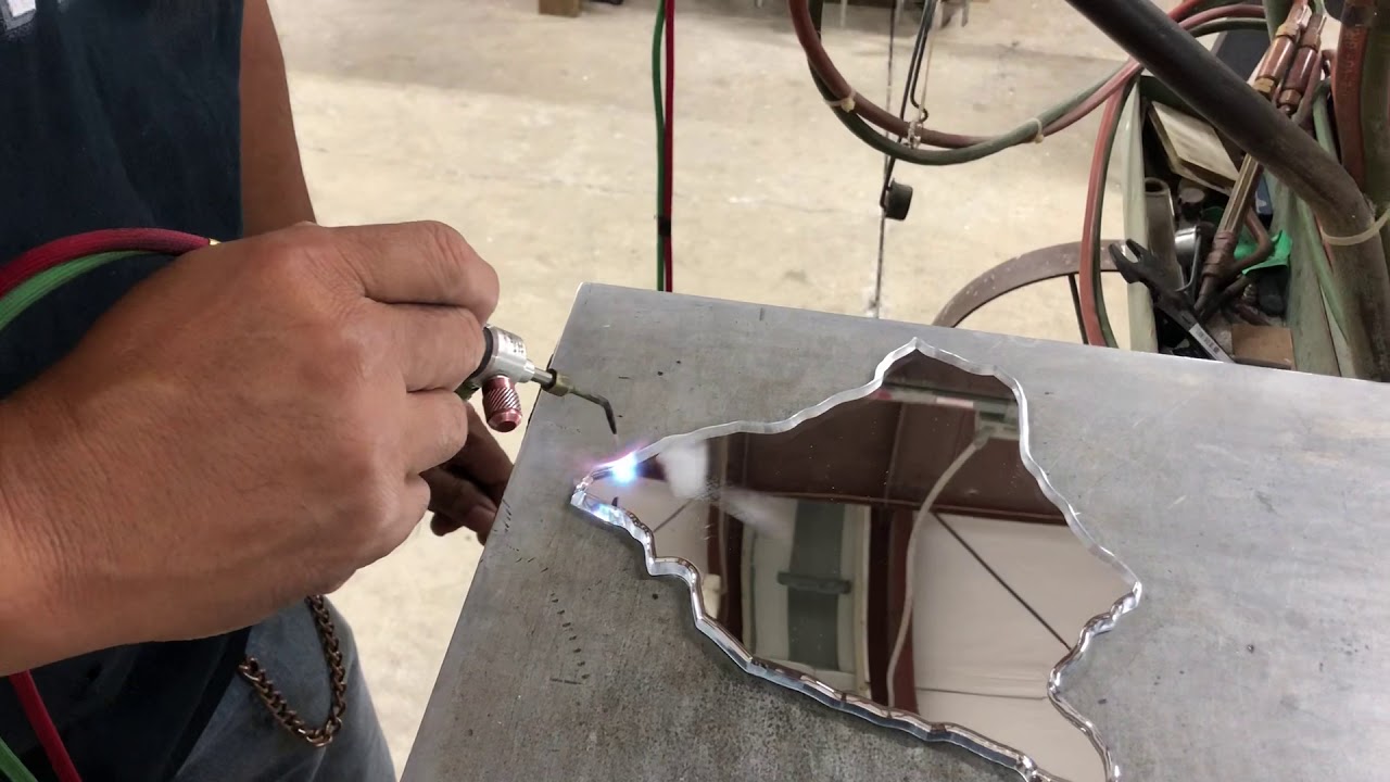 Flame Polishing | Acrylic Mirror - YouTube