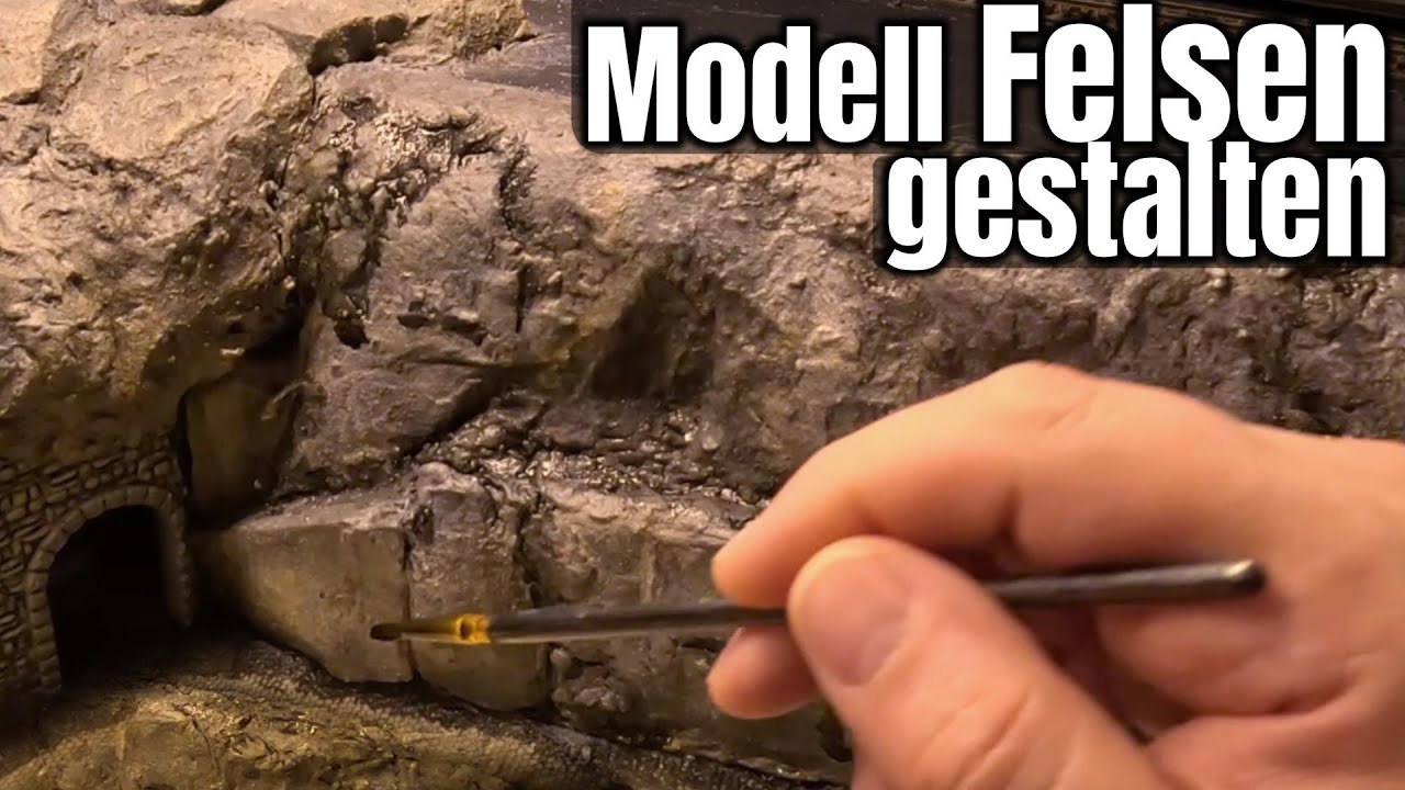 Modellbahn Landschaftsbau: Felsen realistisch gestalten #146 - YouTube