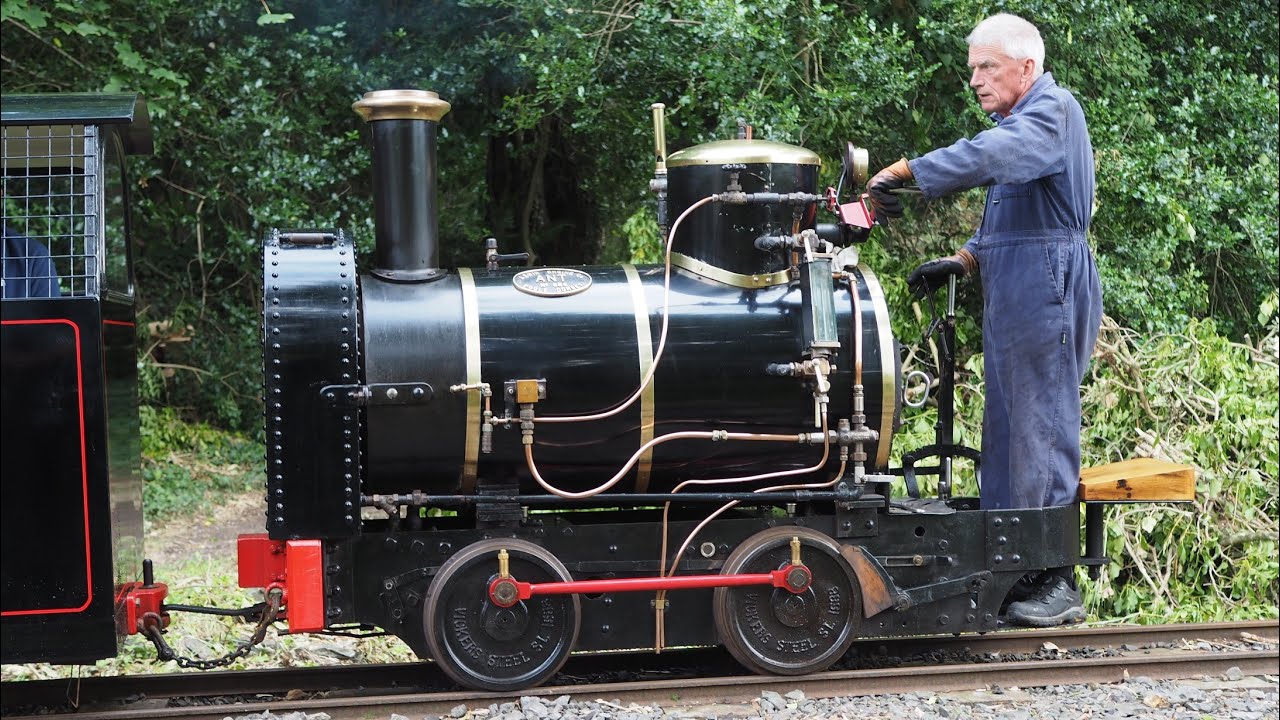 Steam Locomotive "Ant" of the Great Laxey Mine Railway - YouTube
