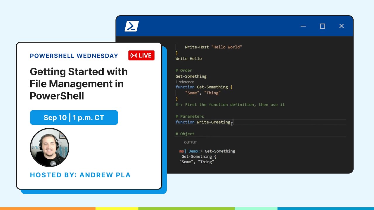 Getting Started with File Management in PowerShell - YouTube