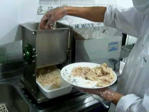 MAQUINA PARA DESMECHAR POLLO - YouTube