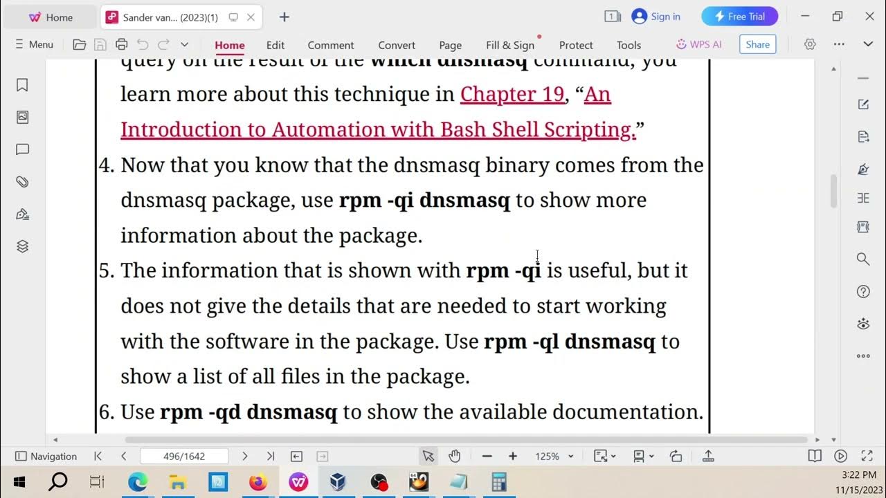 Redhat Linux 9 Lab: Using RPM Queries - YouTube