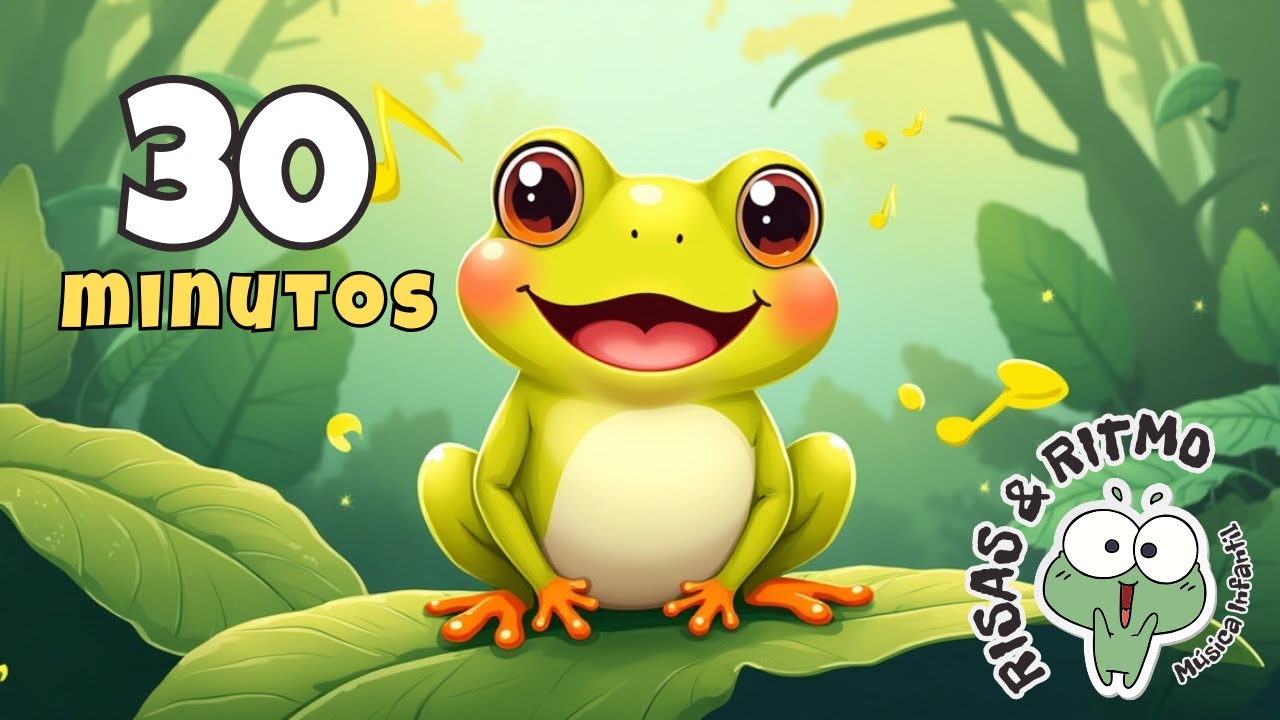 🌧 La Rana Saltarina canta bajo la lluvia 🐸 | Canciones infantiles para ...