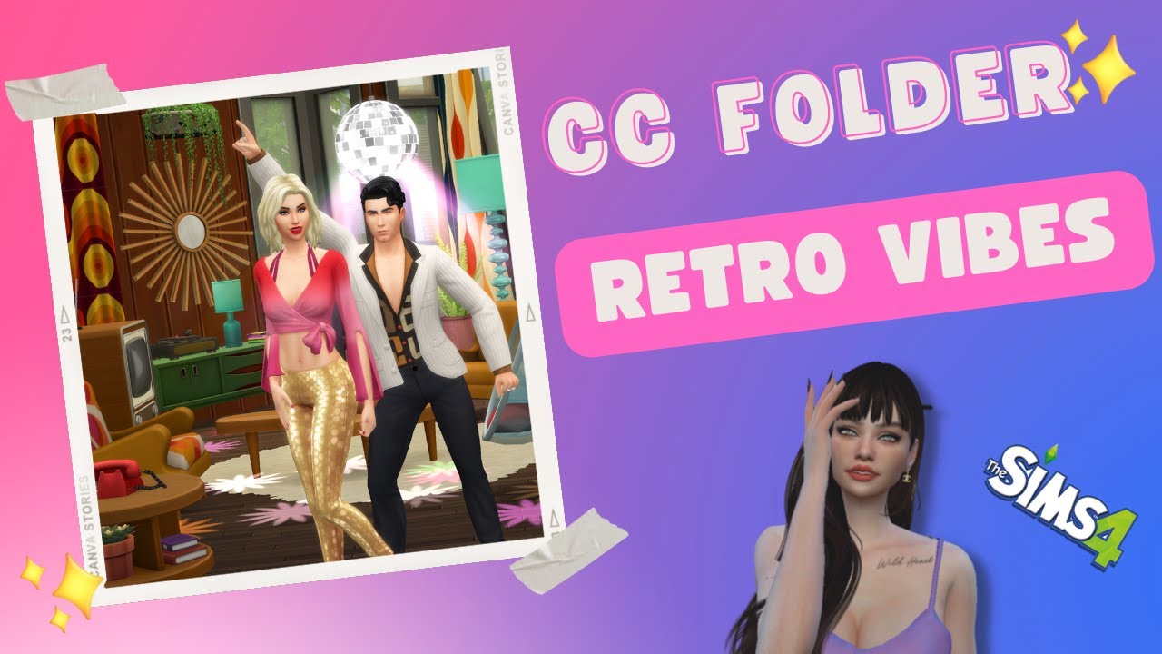 CC FOLDER - RETRO VIBES - THE SIMS 4 - YouTube