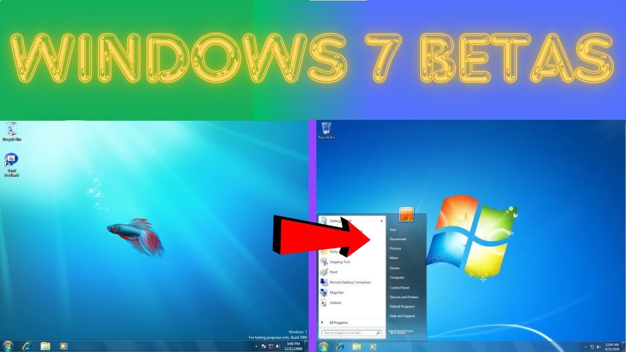 INSTALLING WINDOWS 7 BETAS - TIMELAPSE - YouTube