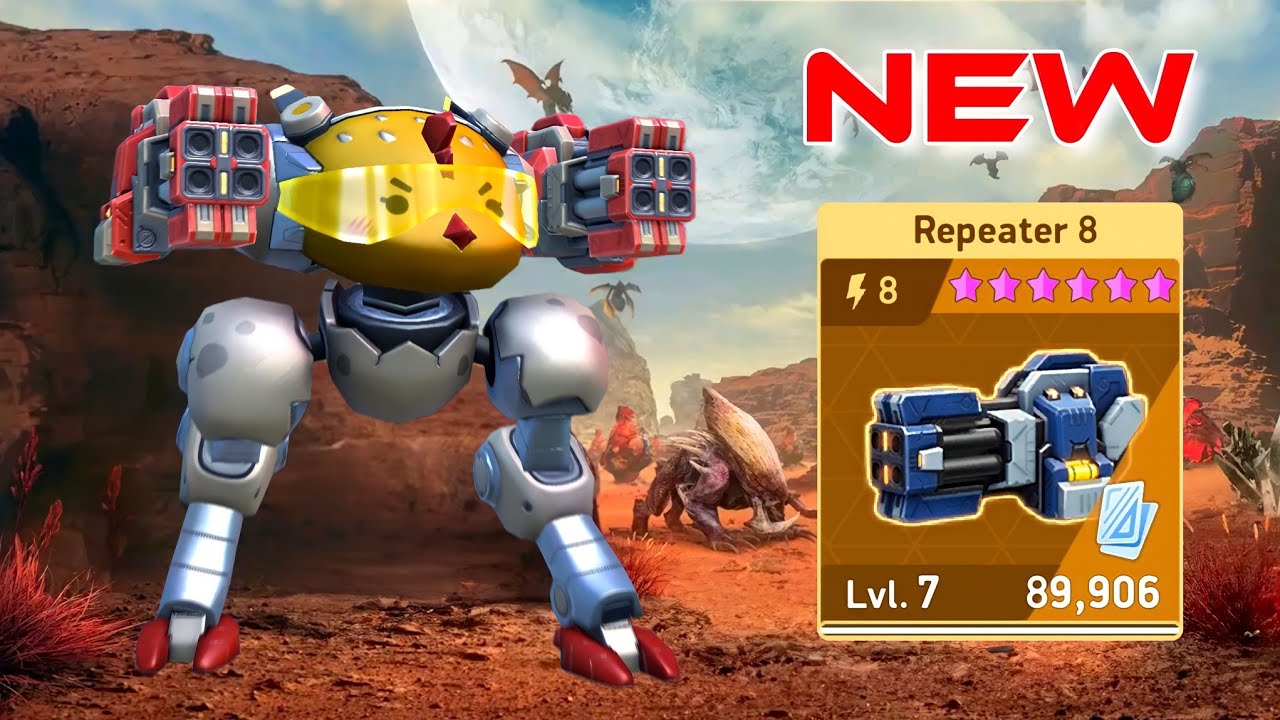 NEW Repeater 8 with Lancer & Shadow - Mech Arena - YouTube