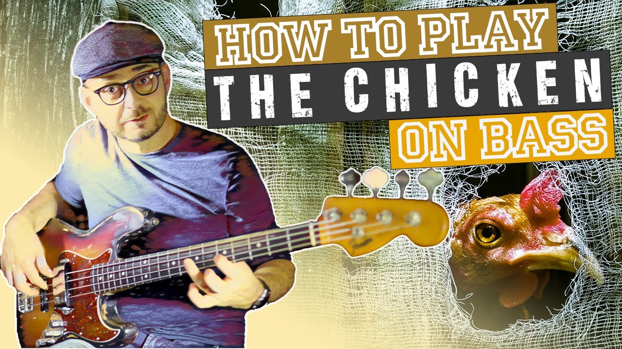 How to play "The Chicken" on Bass - YouTube