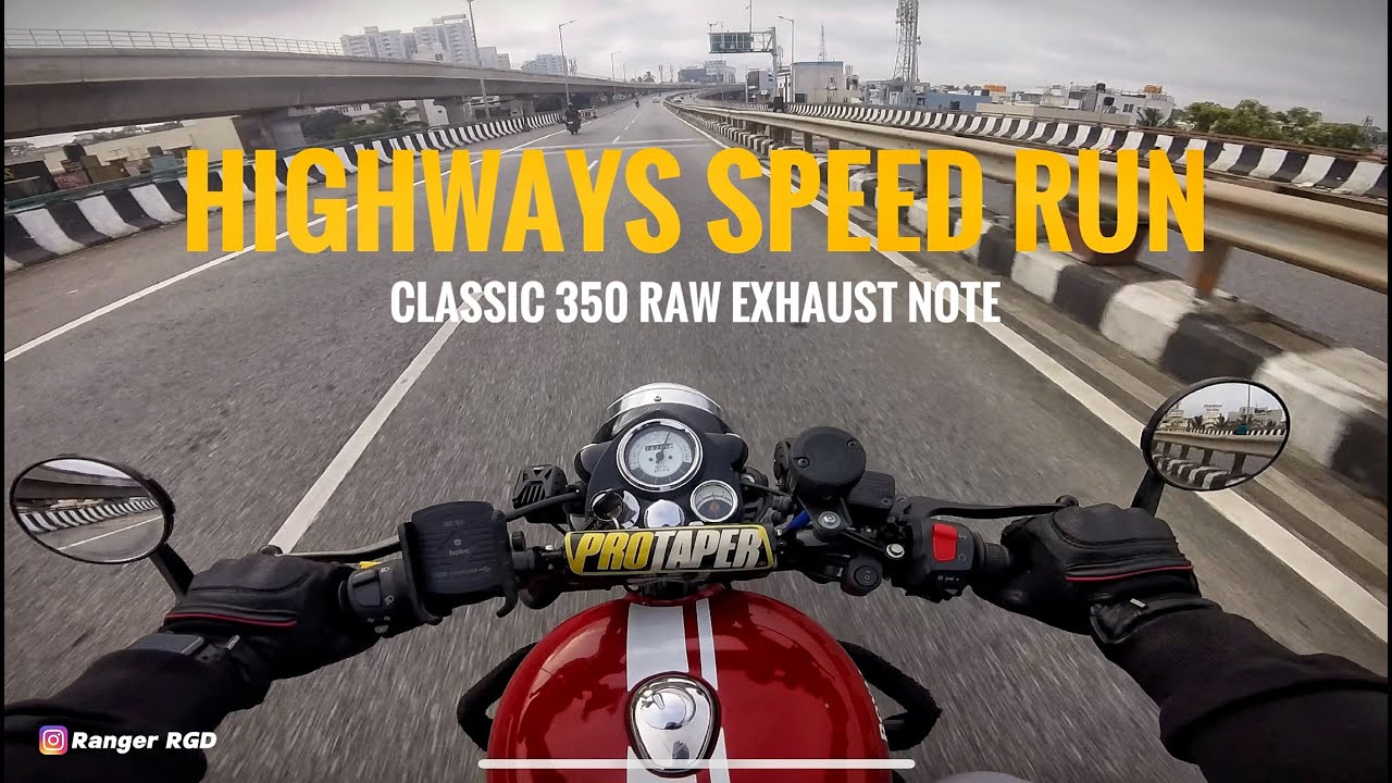 Classic350 Highway High-Speed Run | Pure Exhaust Note | POV - YouTube