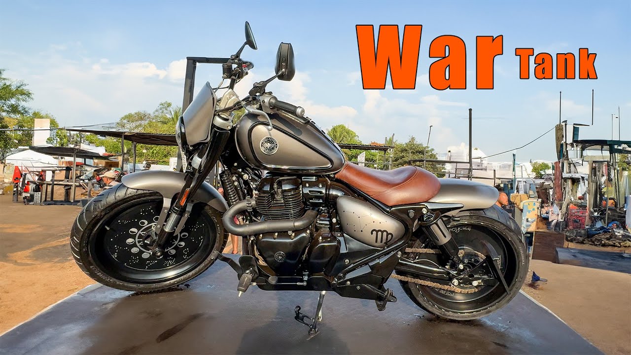 Royal Enfield Super Meteor 650 Modified Like a War Tank - YouTube
