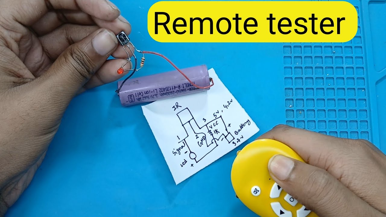 Diy remote tester | How to make remote tester at home - YouTube