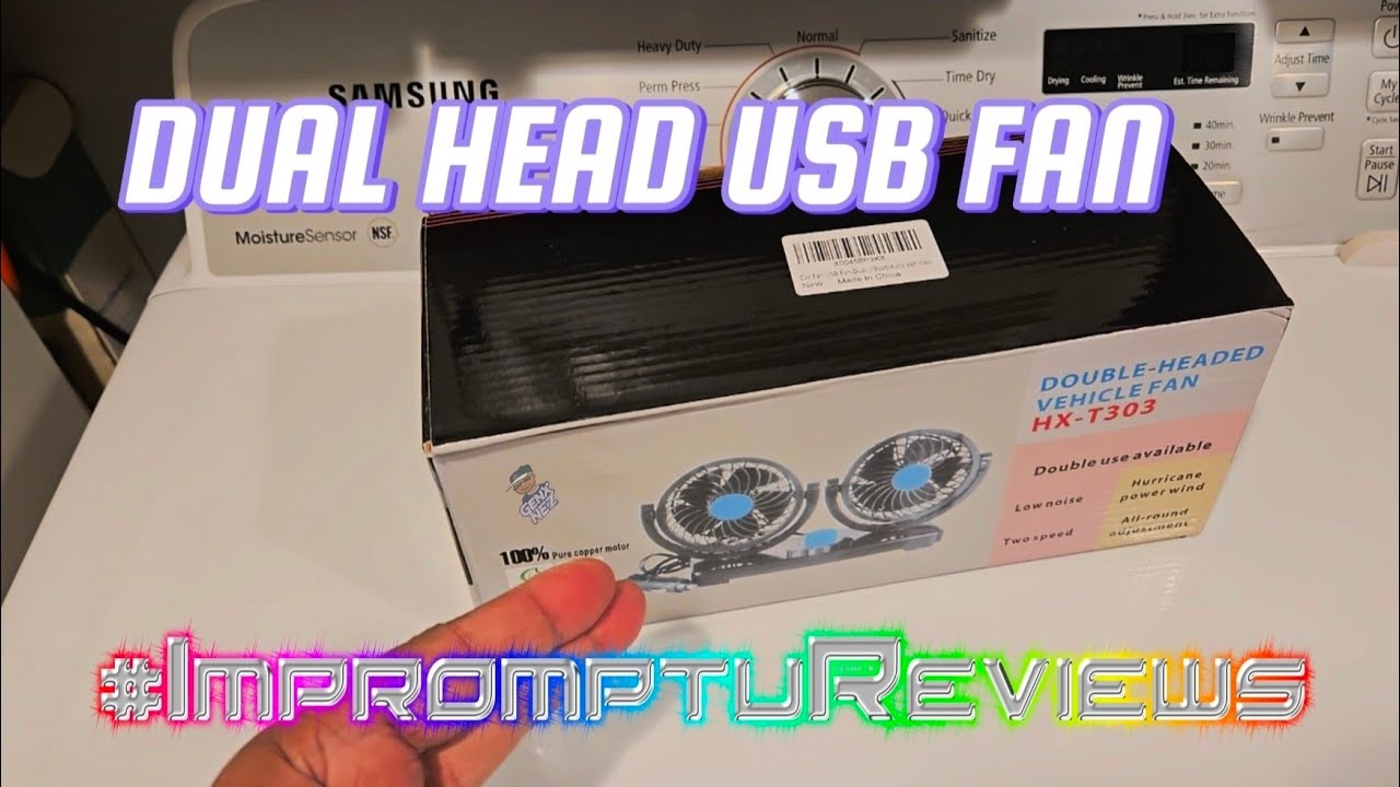 DUAL HEAD USB FAN #GenXNez @KNESBEY - YouTube