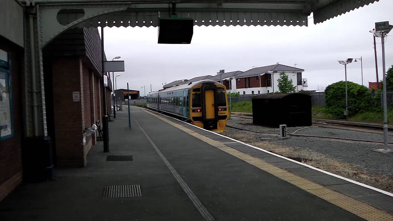 ATW Class 158 departing Pwllheli Station - YouTube