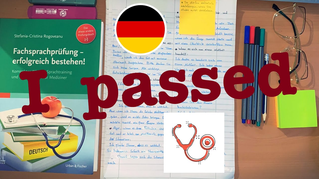 I passed the medical language exam | a foreign doctor in Germany 🇩🇪🩺 ...