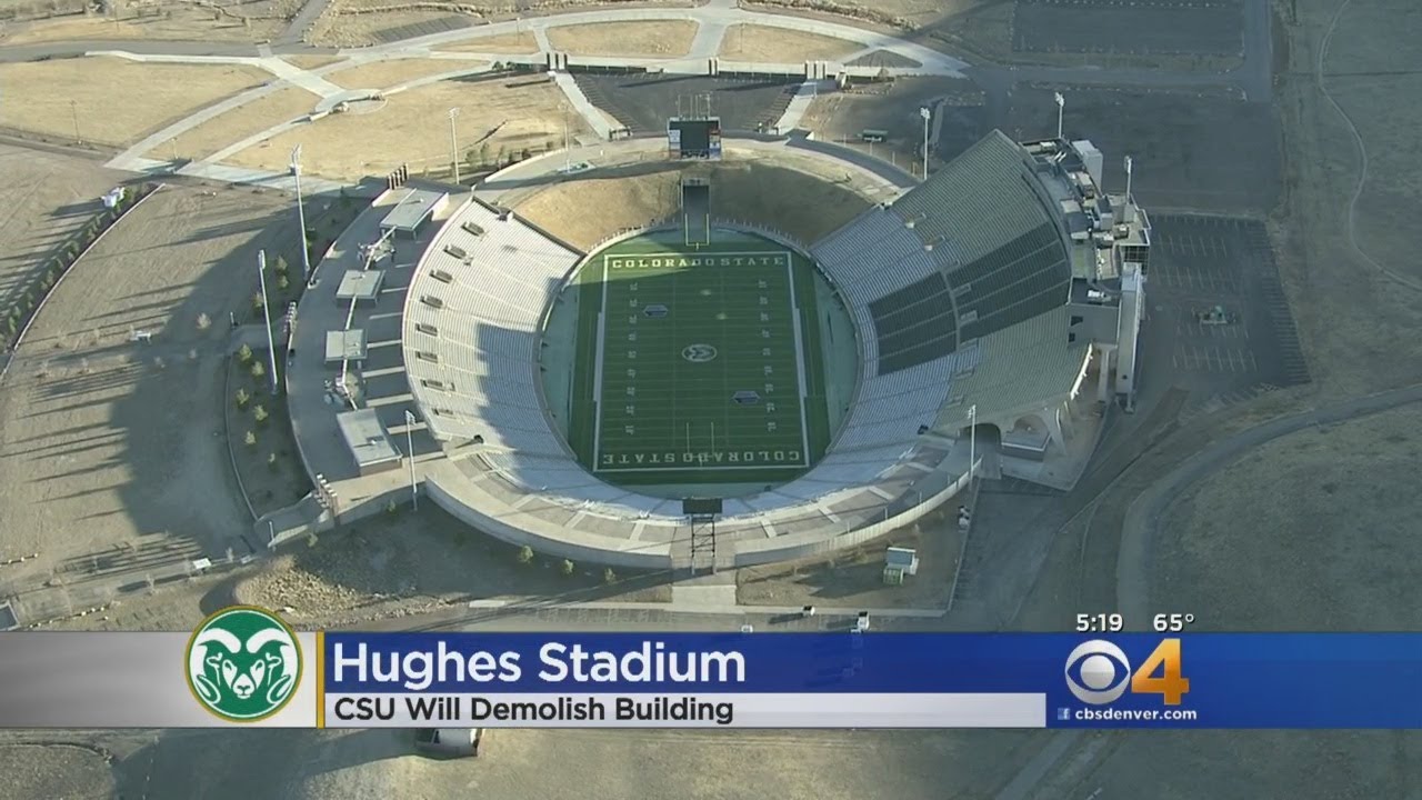 Hughes Stadium Is Coming Down - YouTube