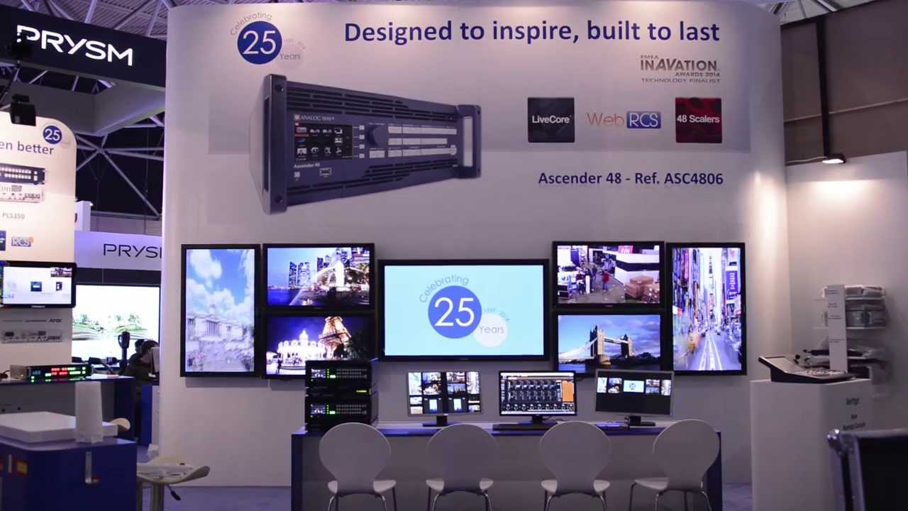 Analog Way at ISE 2014: 2 x Ascender 48 in Additive modularity - YouTube