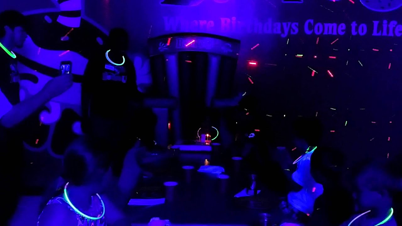BounceU Birthday Party, Laser Show & Trick Candles - YouTube