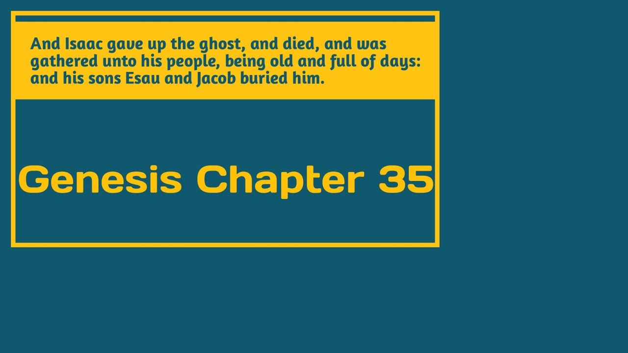 Genesis Chapter 35 - YouTube