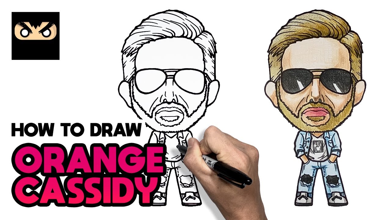 How to draw ORANGE CASSIDY | AEW - 오렌지 캐시디 그리기 | AEW - YouTube
