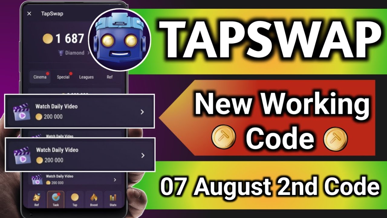07 August Tapswap Code Today | Tapswap Code How to Make $755 While You ...