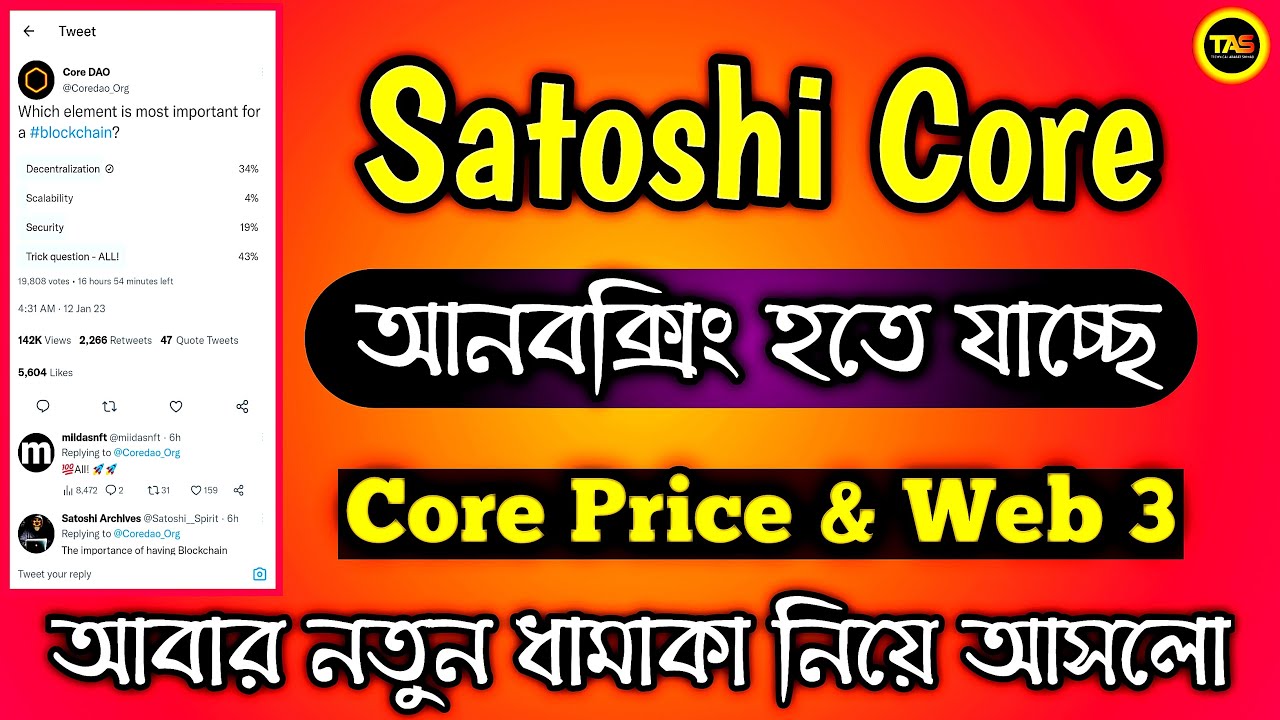 Satoshi Core Web 3 Live | Satoshi Core New Update 2023-Satoshi News ...