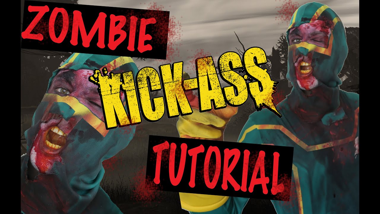 Zombie Kick-ass Cosplay and Makeup Tutorial - YouTube