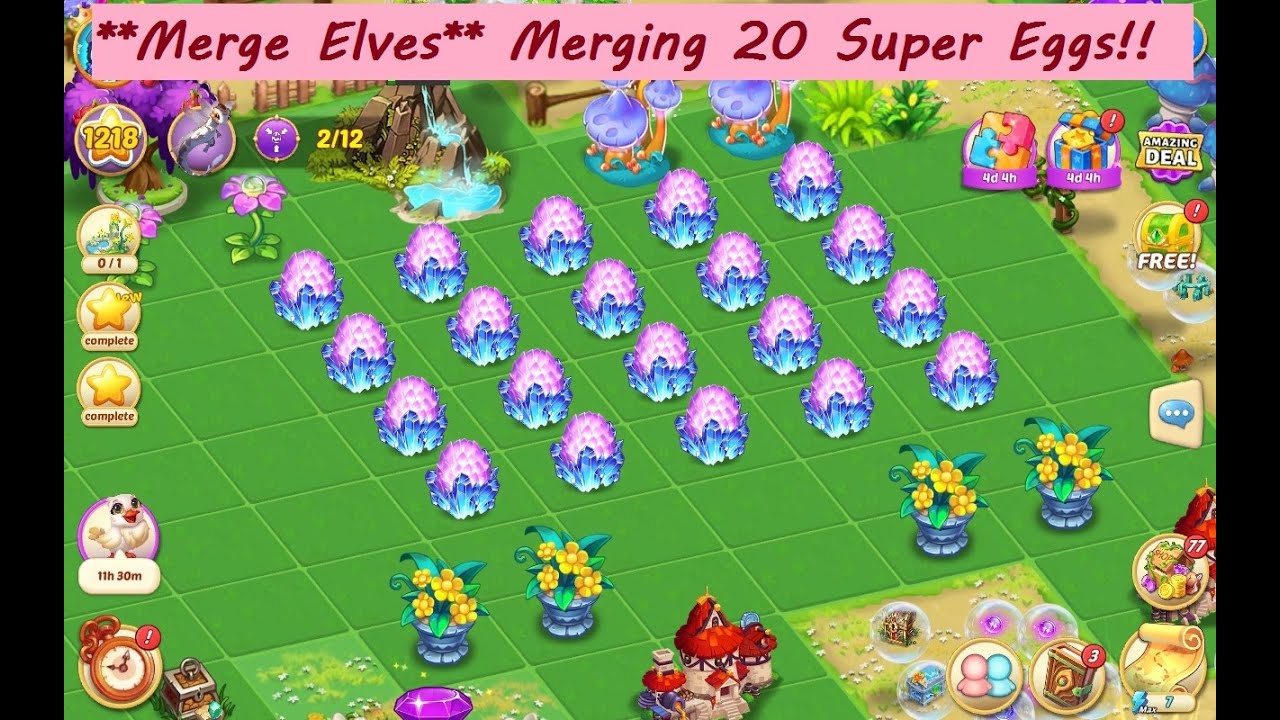 Merge Elves *Merging 20 Super Eggs!* - YouTube